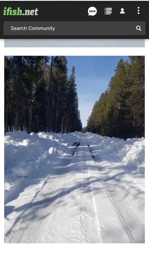 Crane Prairie snow and ice(d over) photos — The Fly Fishers Place